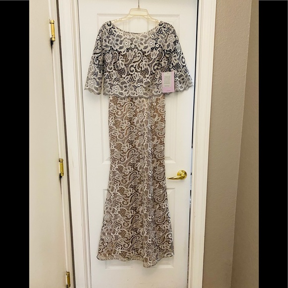 JS Collections | Dresses | Js Collection Embroidered Lace Scallop Dress ...